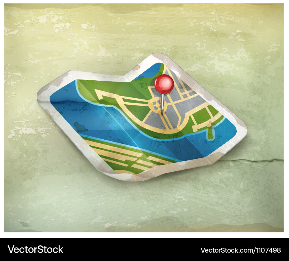 Map old-style Royalty Free Vector Image - VectorStock
