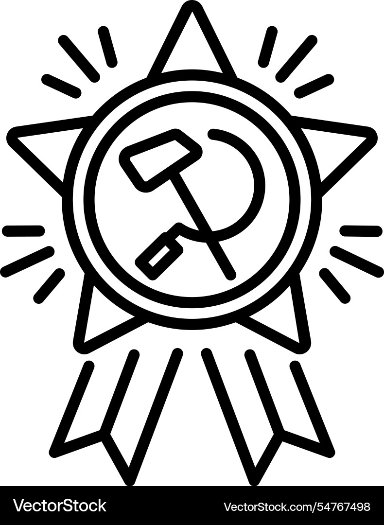 Victory ribbon Royalty Free Vector Image - VectorStock