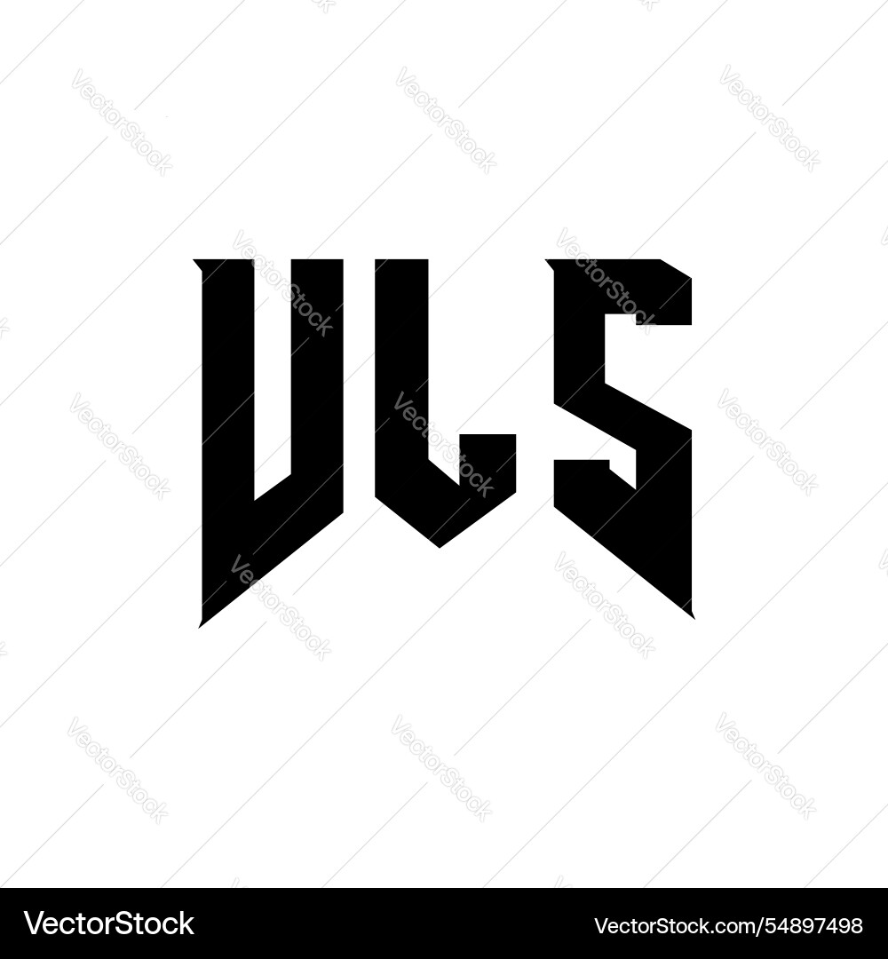 Vls letter logo design for technology company Vector Image