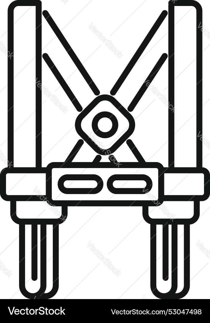 Worker suspenders keeping pants up while working Vector Image