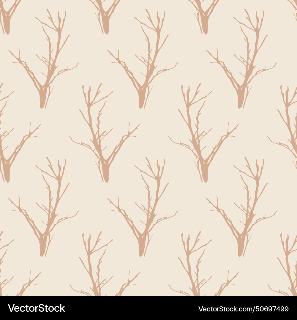 Botanical floral seamless pattern tree branches Vector Image