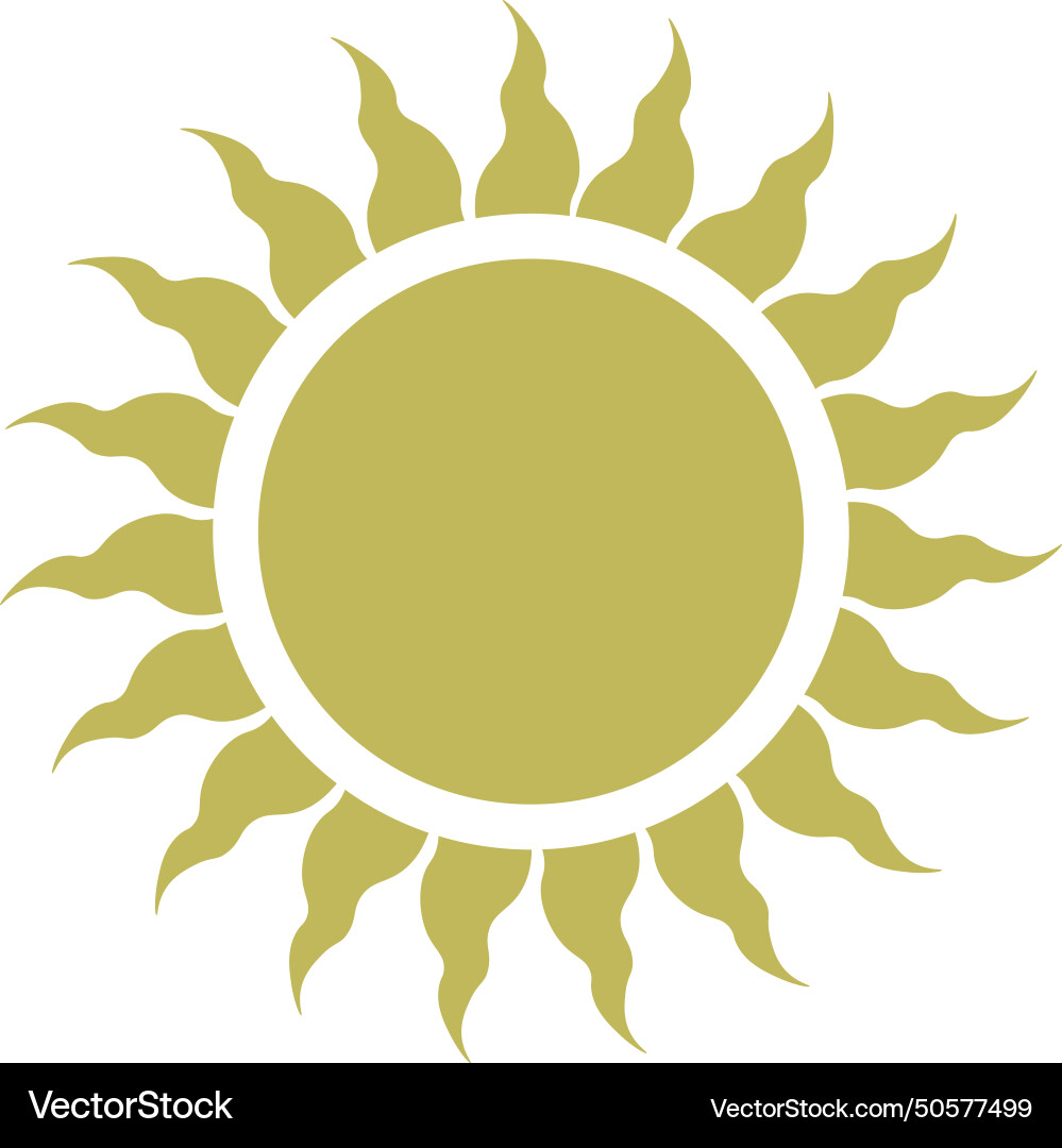 Mystic Sun Symbol - Occult & Divine Royalty Free Vector