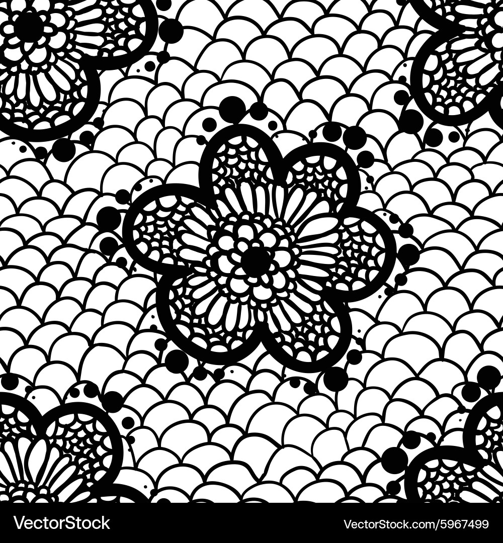 Seamless lace pattern Royalty Free Vector Image