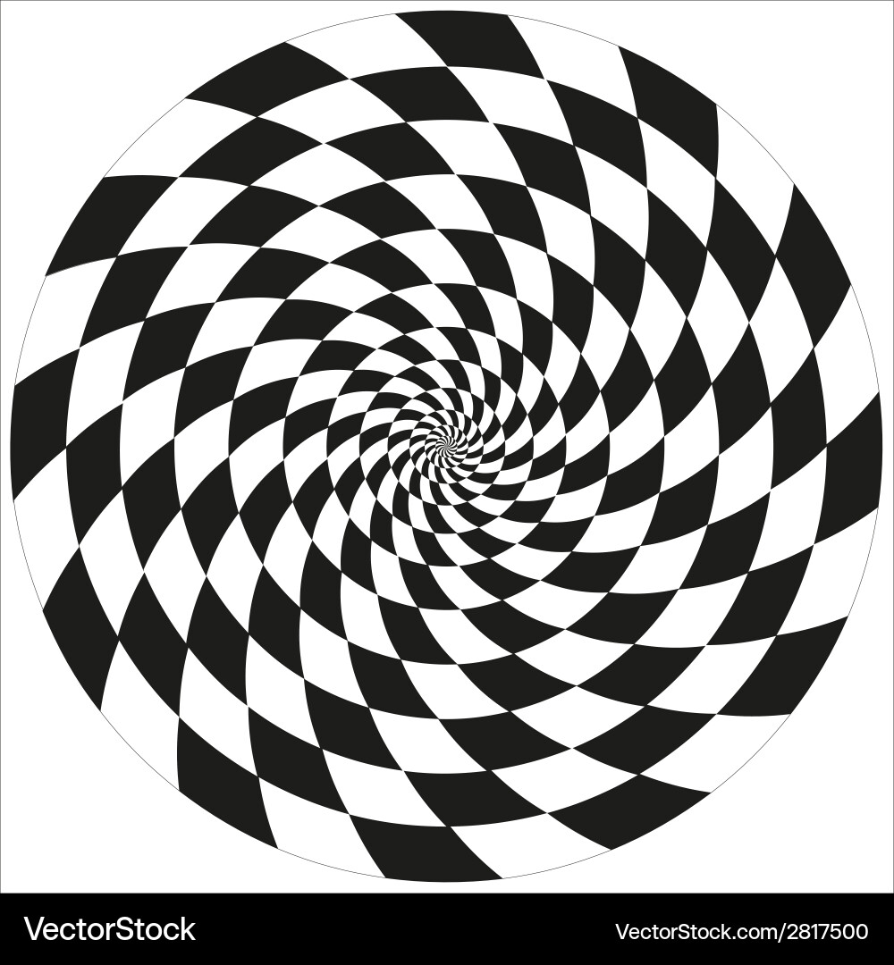 Circle of abstract chess isolated object Vector Image