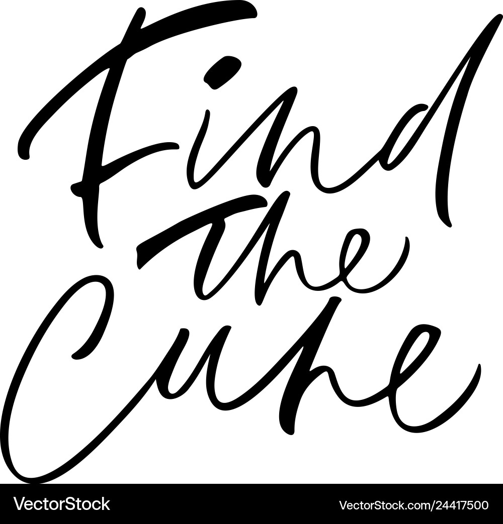 Find the cure phrase Royalty Free Vector Image
