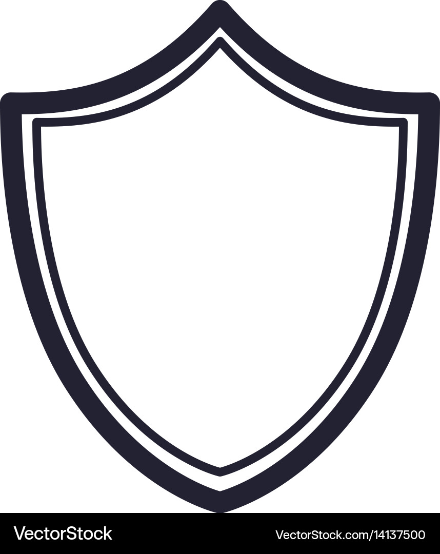 Shield emblem symbol Royalty Free Vector Image