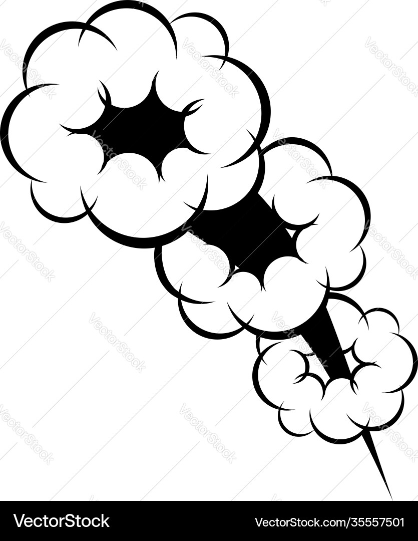 Bang symbol isolated burst bomb Royalty Free Vector Image