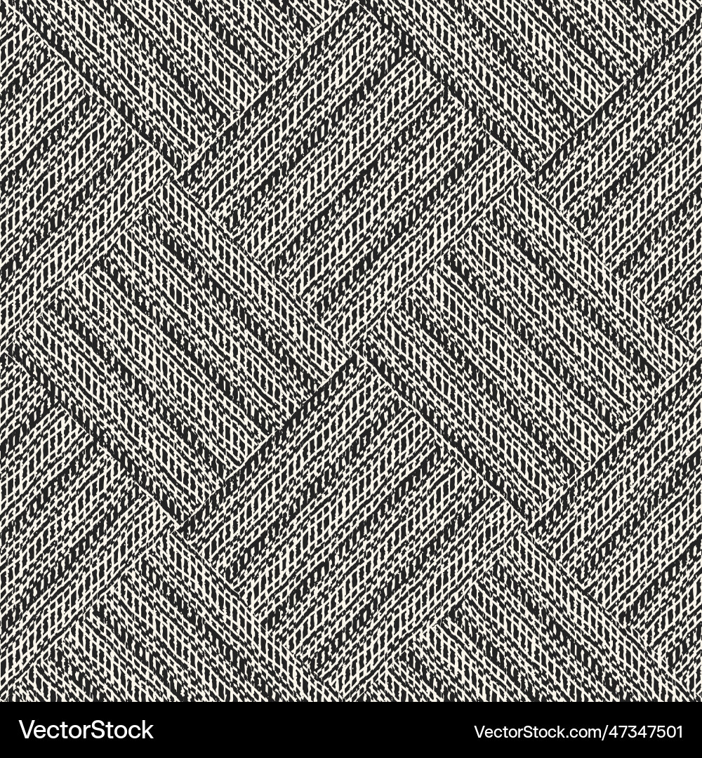 Monochrome basket weave textured pattern Vector Image