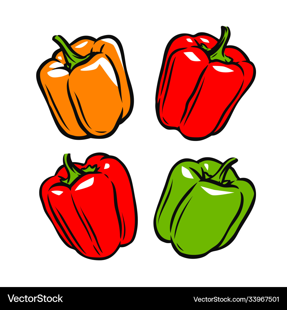 Pepper symbol culinary seasoning food Royalty Free Vector