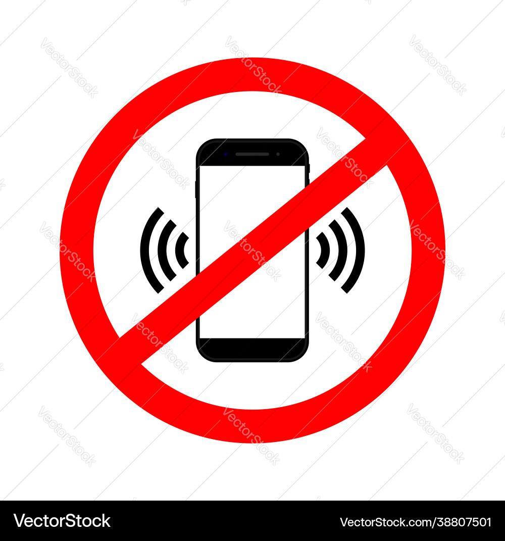 Phone off mobile ban icon forbidden cellphone Vector Image