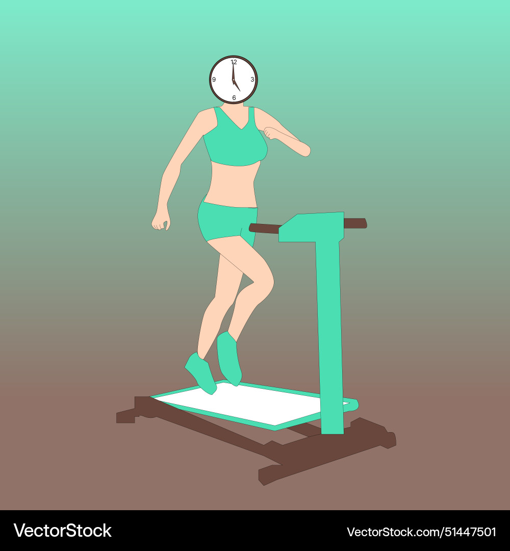 Woman at the gym Royalty Free Vector Image - VectorStock