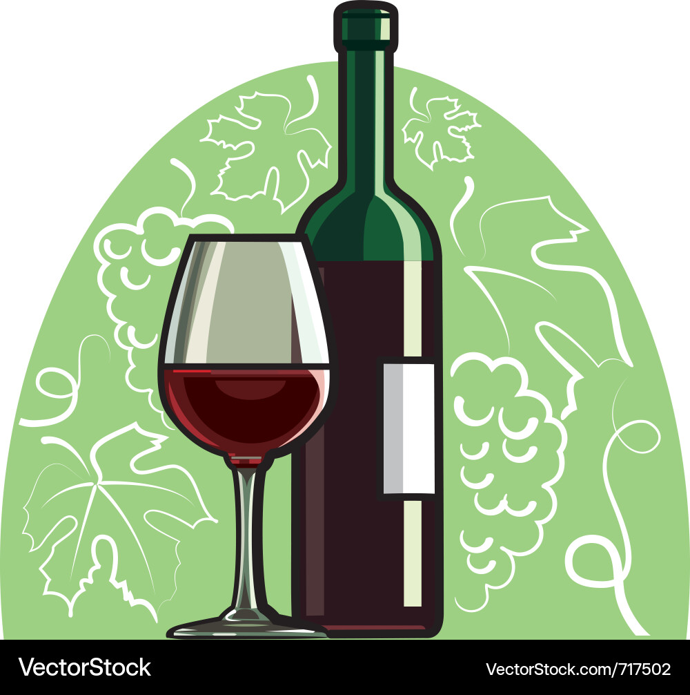 Red wine Royalty Free Vector Image - VectorStock