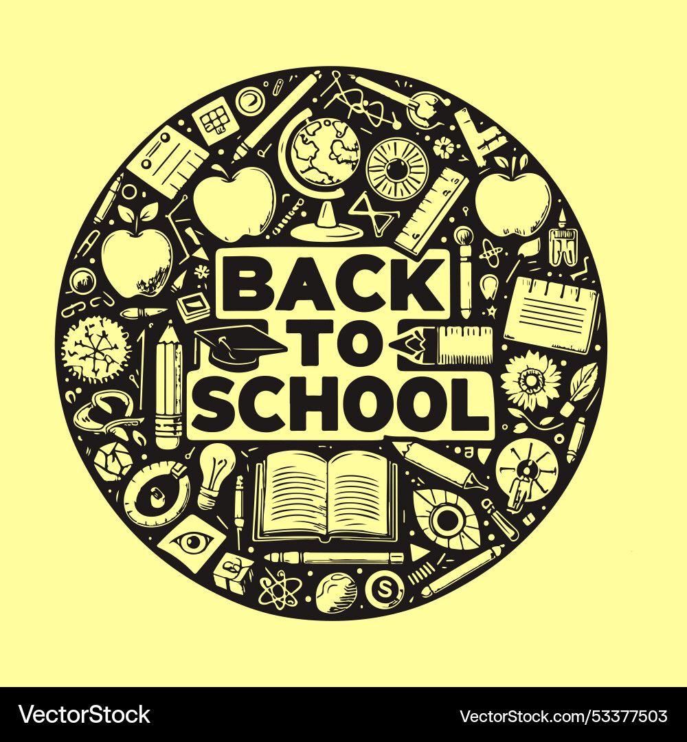 Back to school Royalty Free Vector Image - VectorStock