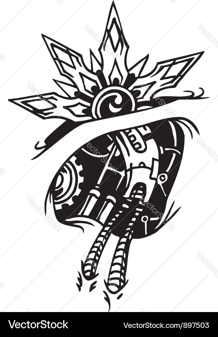 Biomechanical designs Royalty Free Vector Image