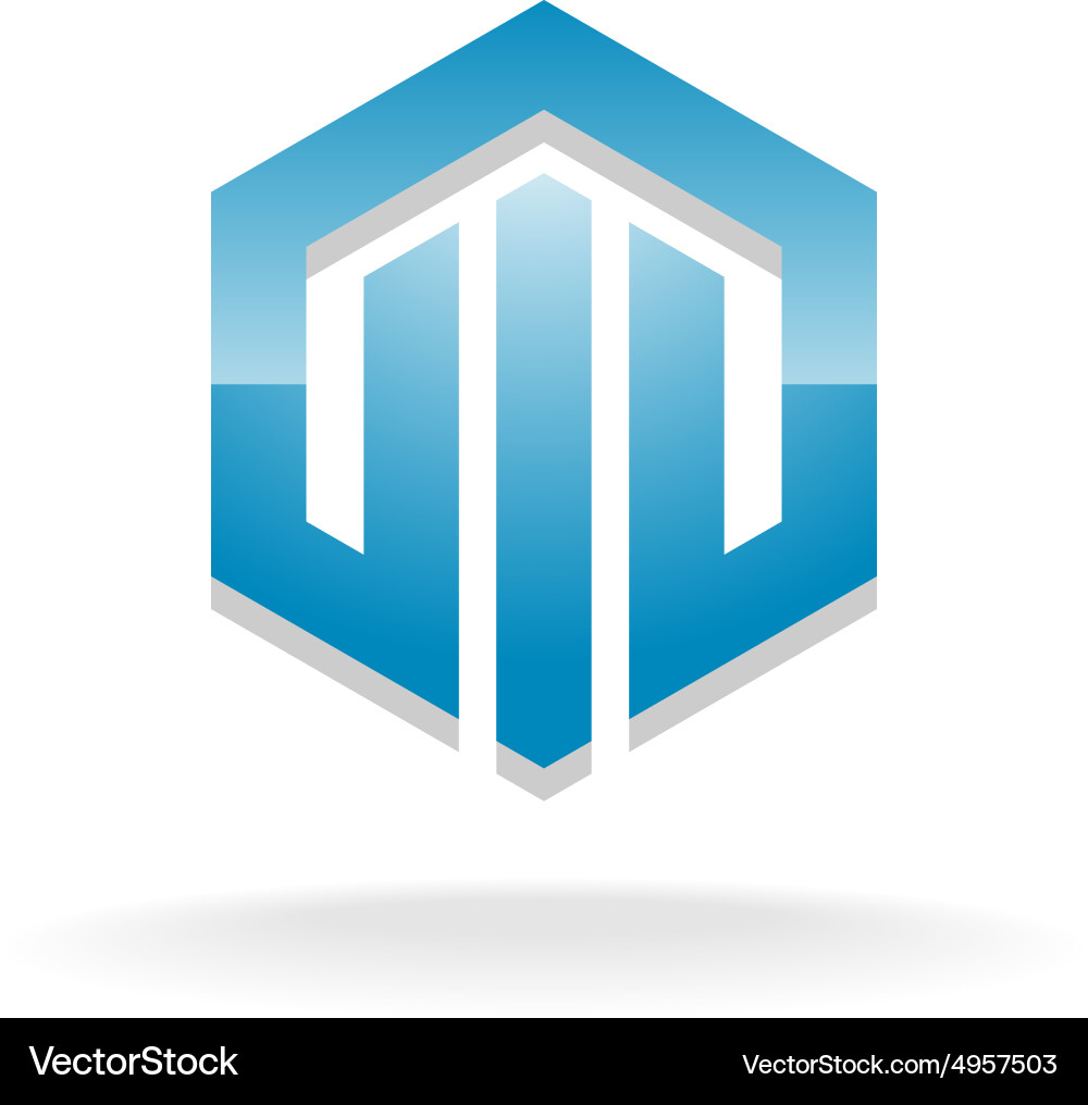 Hex industrial logo Royalty Free Vector Image - VectorStock