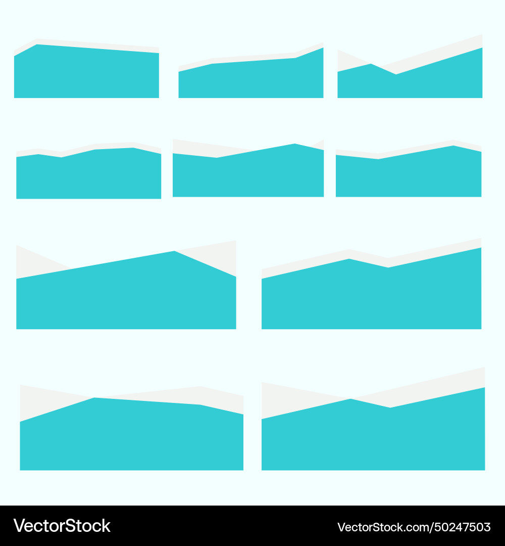 Modern shape set Royalty Free Vector Image - VectorStock