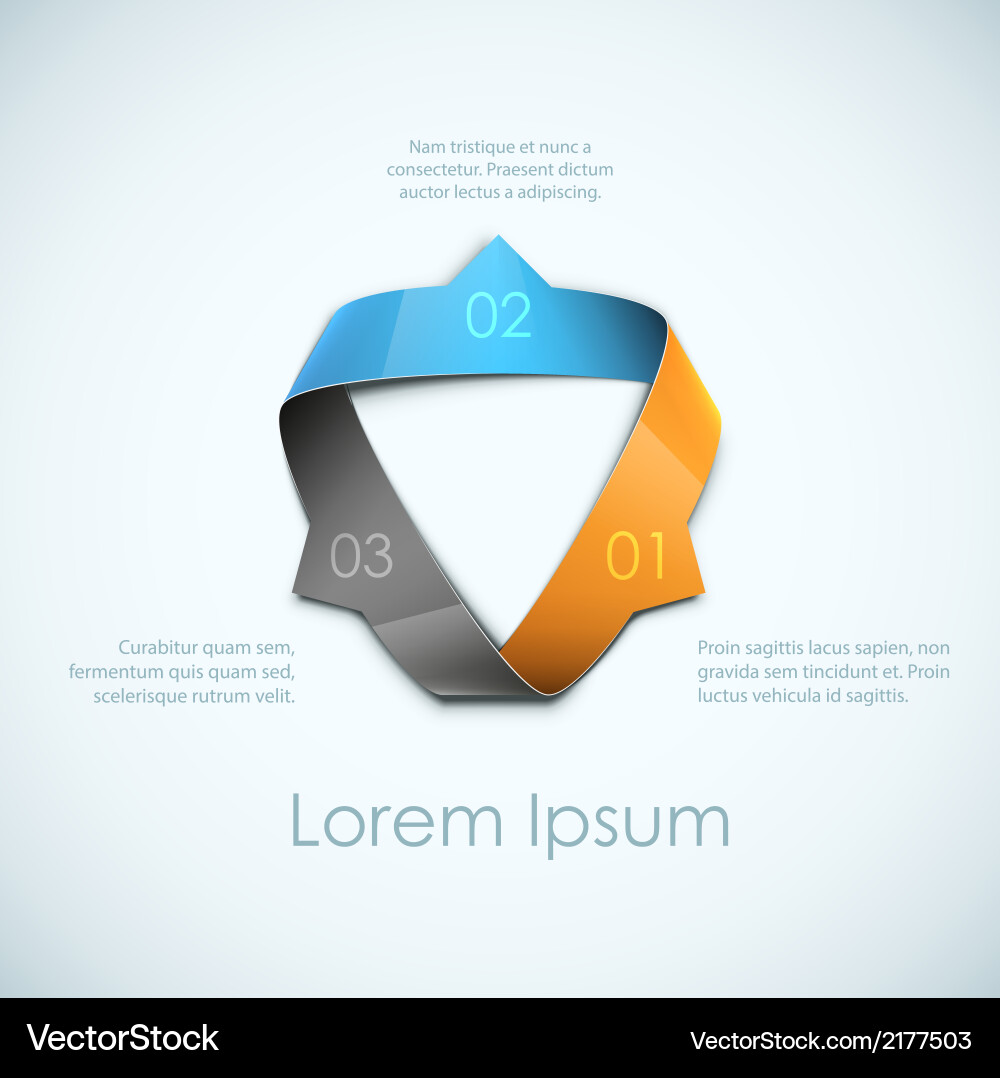 Ribbon infographic Royalty Free Vector Image - VectorStock