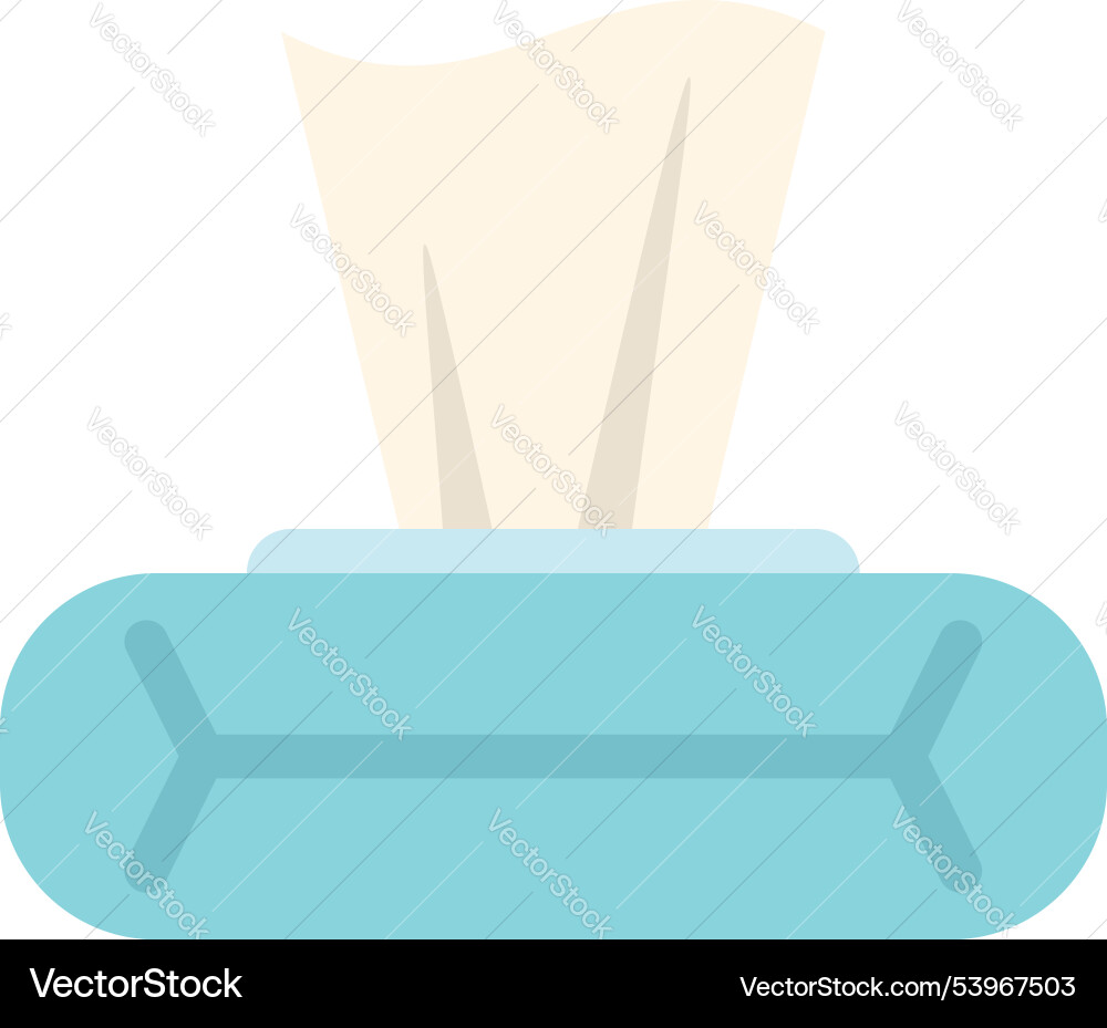 Wet wipes pack dispenser showing one wipe out Vector Image