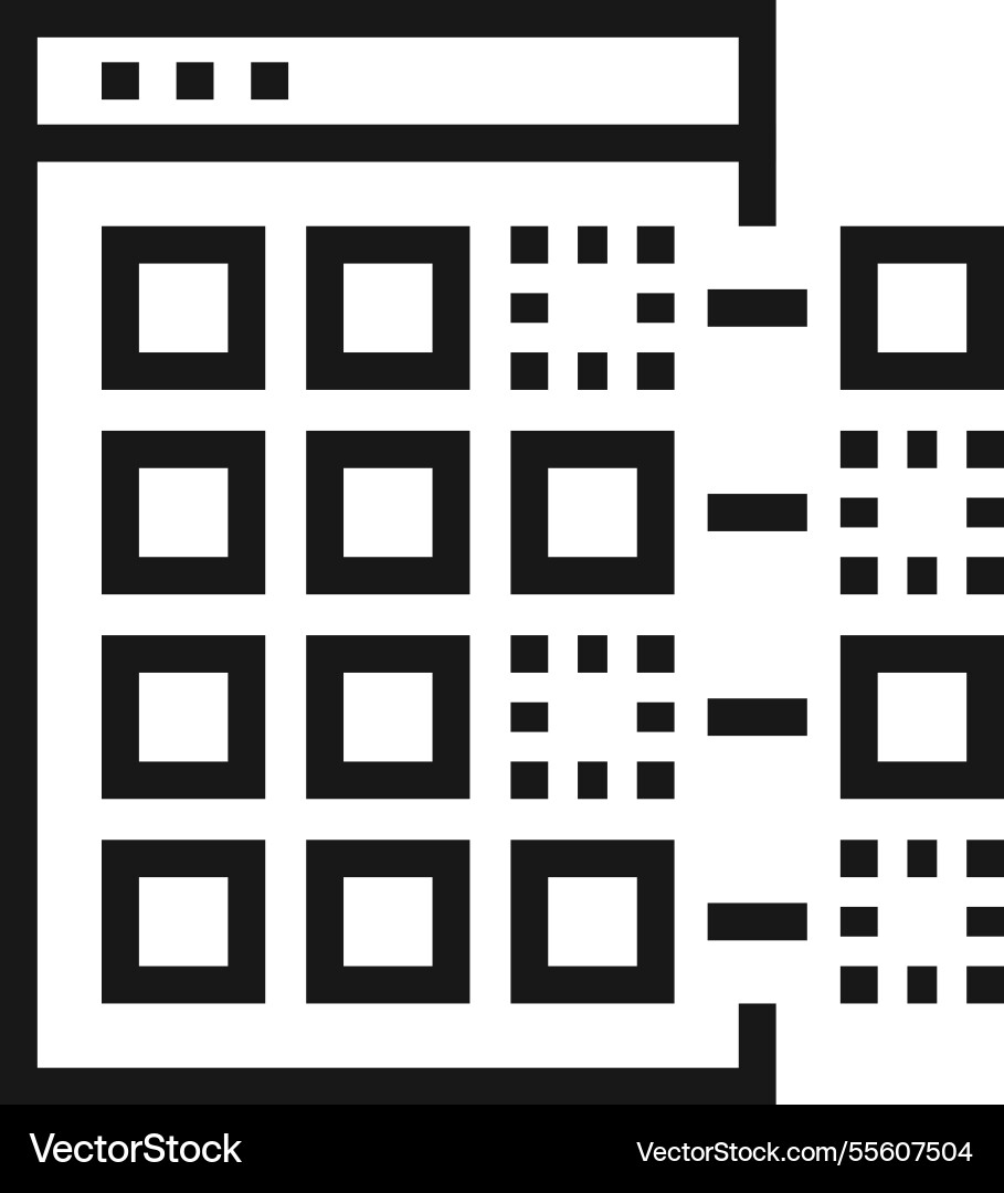 Banners flat line web icon concept Royalty Free Vector Image