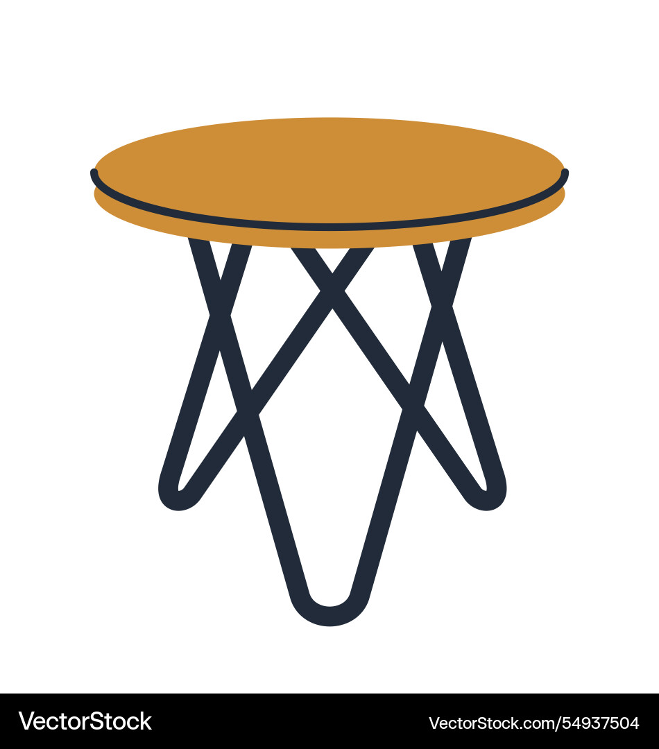 Minimalist table Royalty Free Vector Image - VectorStock