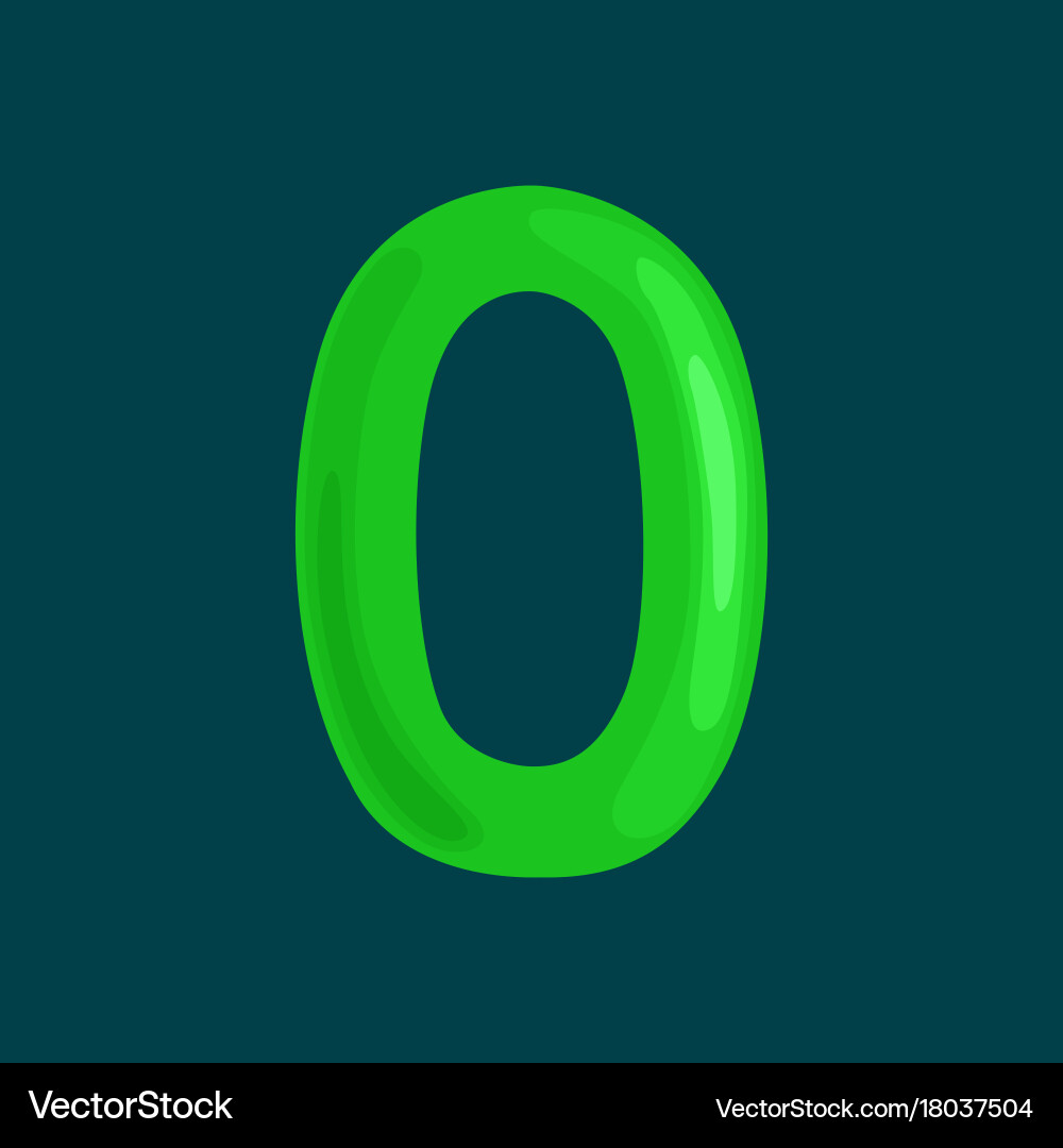 Ordinal numbers 0 for teaching children counting Vector Image