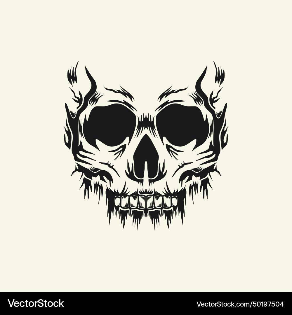 Skull face Royalty Free Vector Image - VectorStock