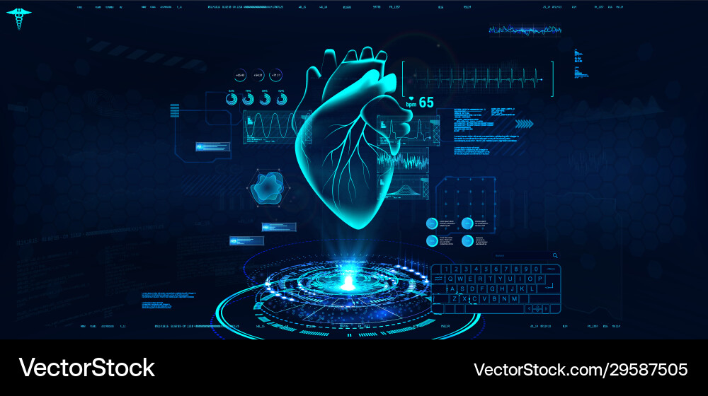 Advanced Cardiology Technology Royalty Free Vector Image