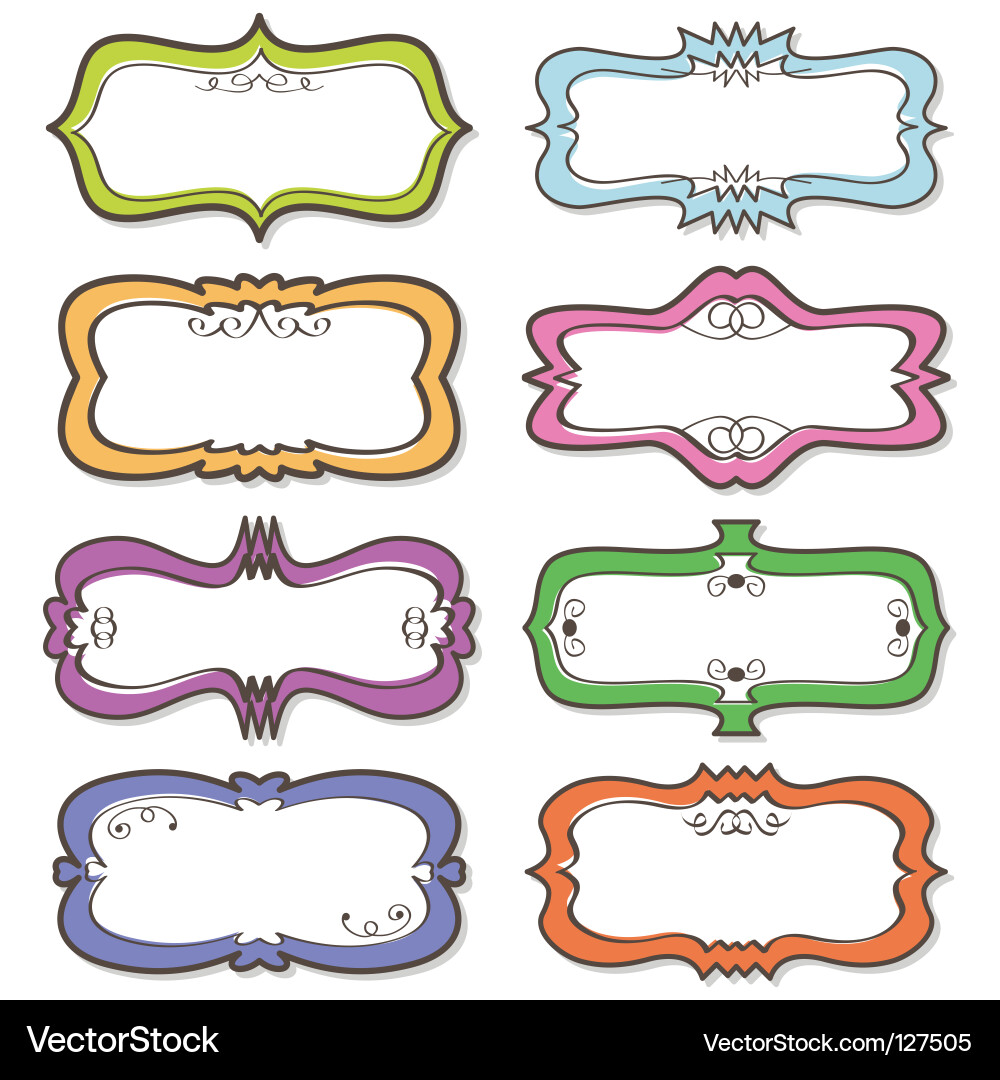 Blank labels Royalty Free Vector Image - VectorStock