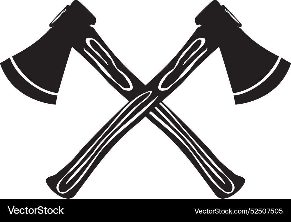 Crossed axes Royalty Free Vector Image - VectorStock