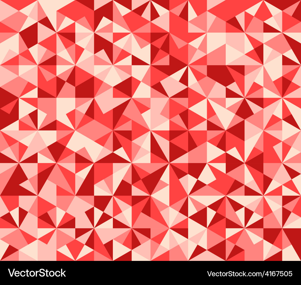 Red seamless triangle abstract background Vector Image