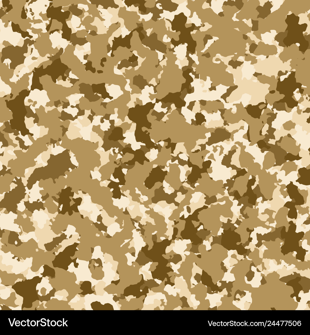 Brown military camouflage background texture Vector Image