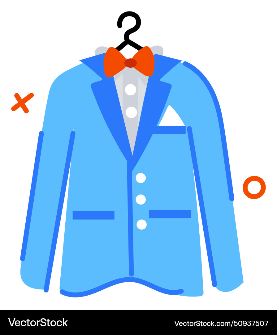 Groom suit Royalty Free Vector Image - VectorStock