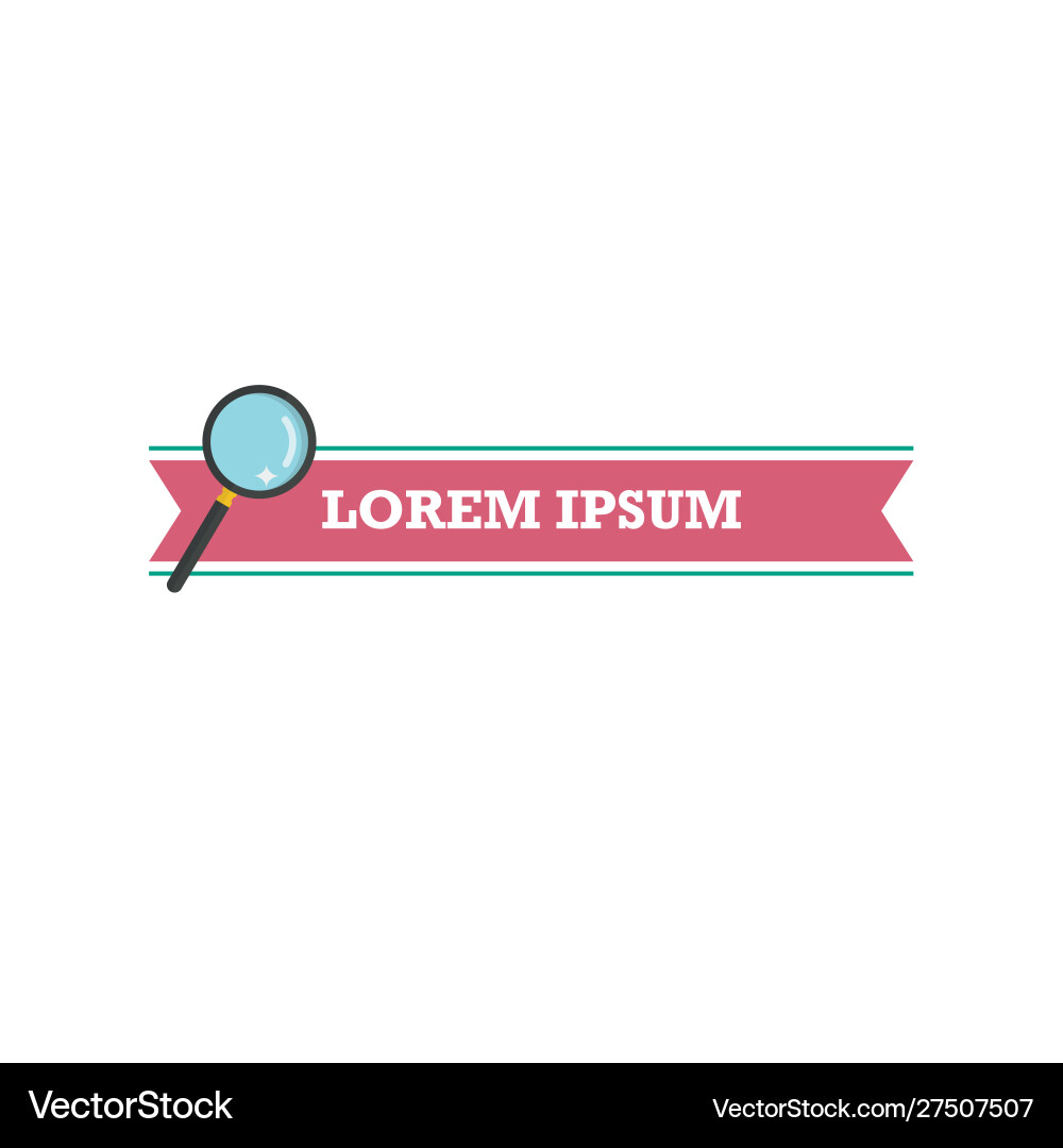 Headline template ribbon Royalty Free Vector Image