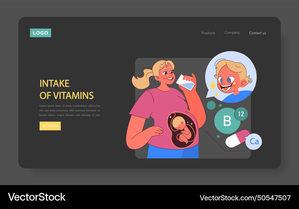 Intake of vitamins Royalty Free Vector Image - VectorStock