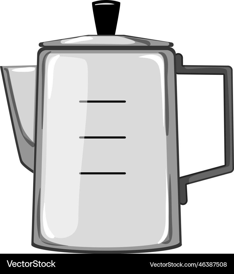 Drink percolator pot coffee cartoon Royalty Free Vector