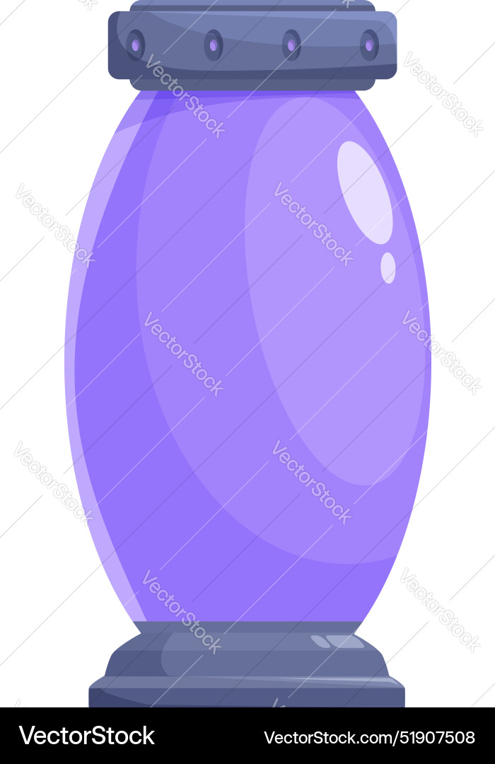 Magic potion in glass jar with metal lid Vector Image
