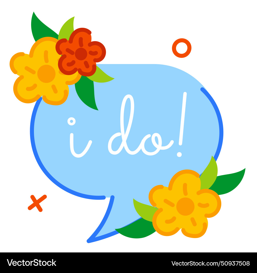 Wedding message Royalty Free Vector Image - VectorStock