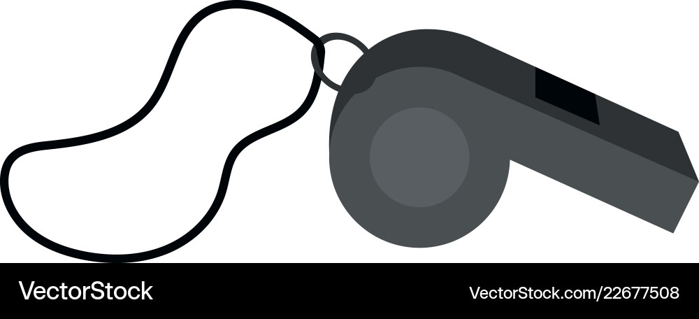 Whistle isolated cartoon Royalty Free Vector Image