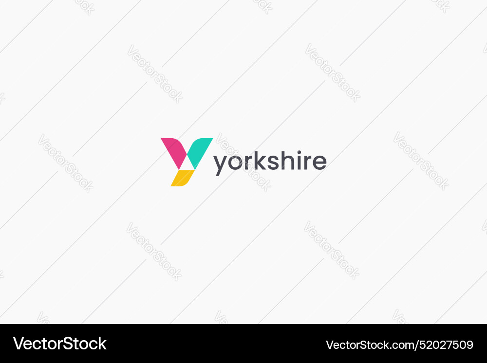 Letter y modern minimalist shape concept Vector Image