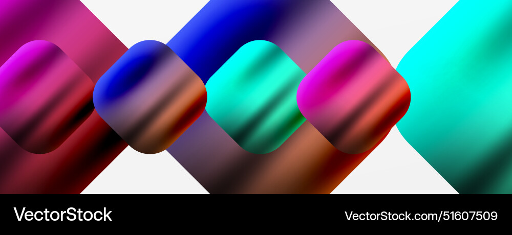 Metal colorful plates background Royalty Free Vector Image