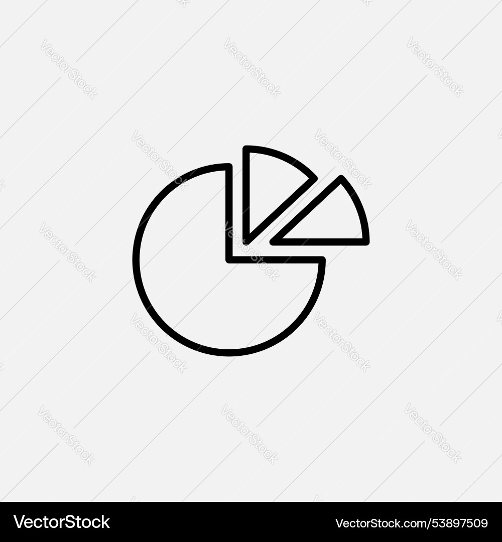 Pie chart icon set Royalty Free Vector Image - VectorStock