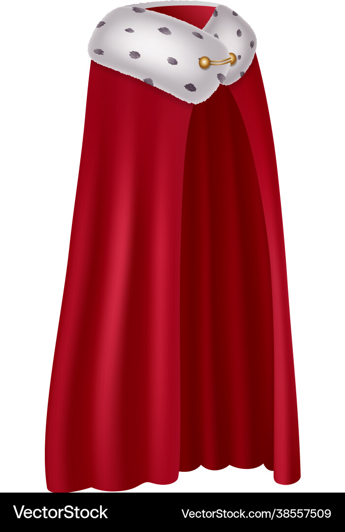 Red mantle Royalty Free Vector Image - VectorStock