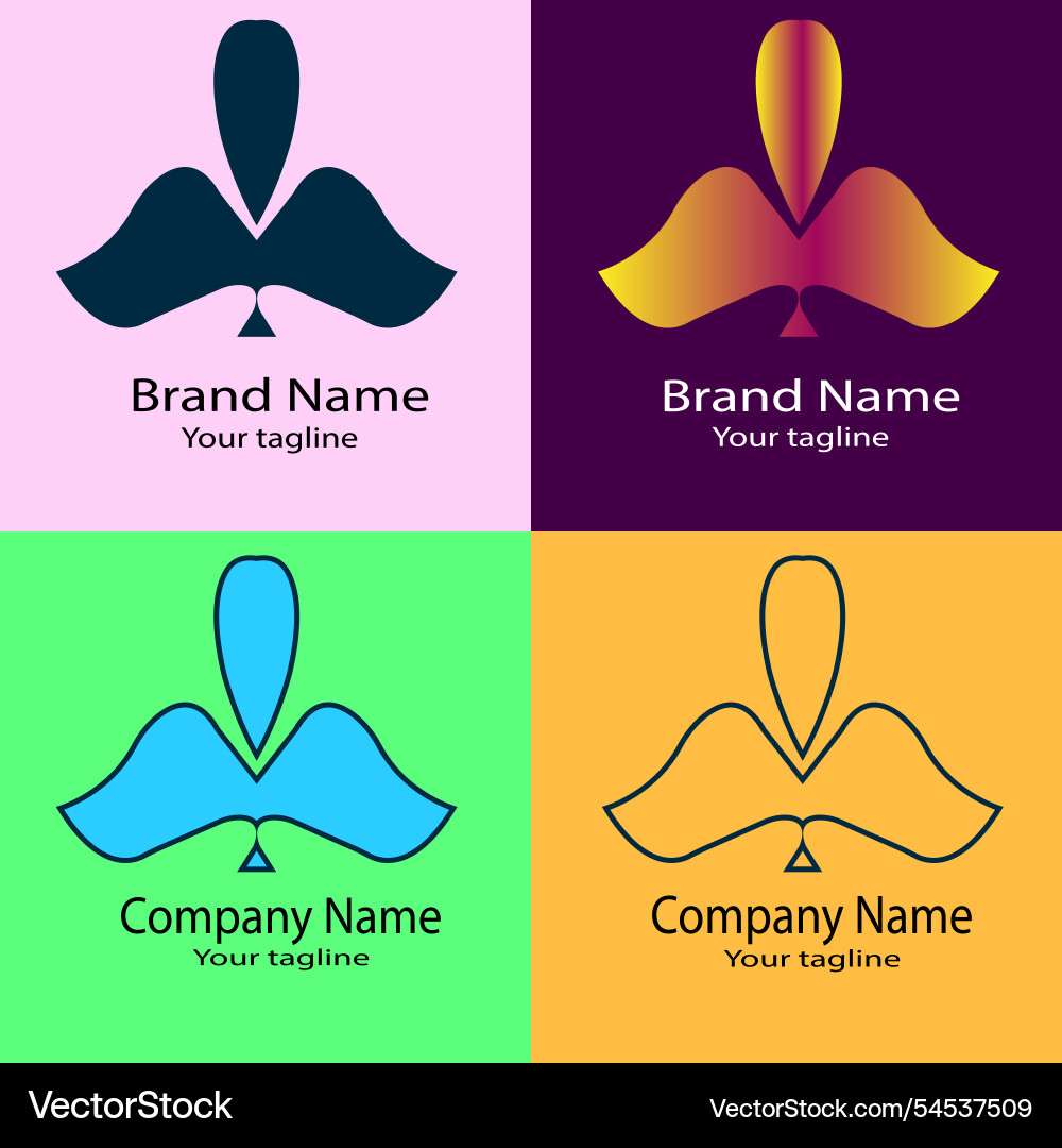 Very beautiful shaped unique special logo Vector Image