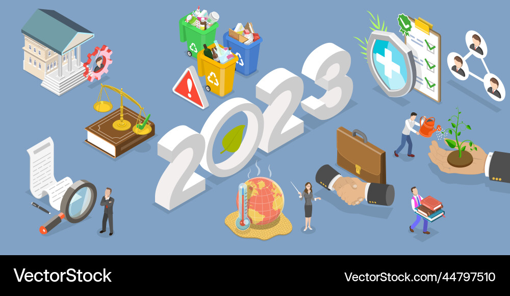 3d isometric flat conceptual Royalty Free Vector Image