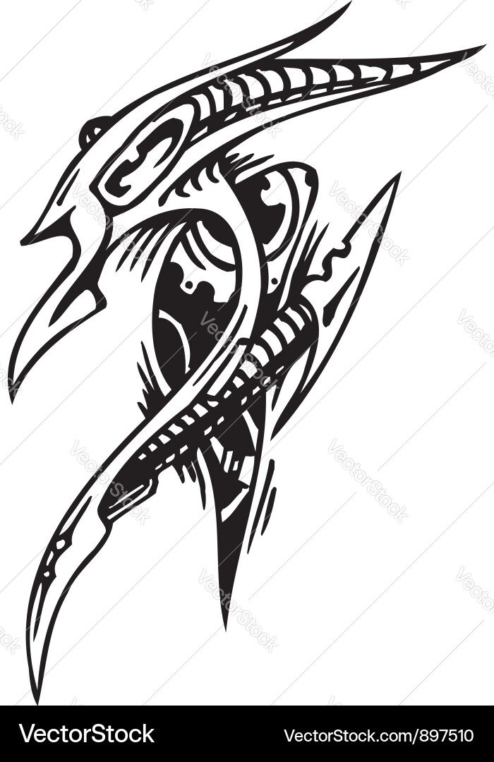 Biomechanical designs Royalty Free Vector Image