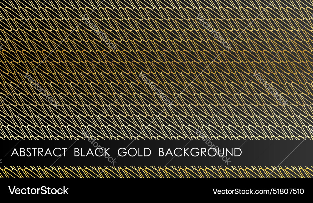 Horizontal golden premium lattice abstract Vector Image
