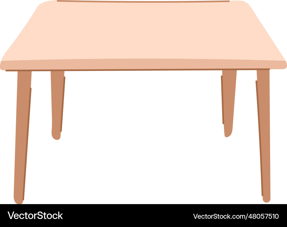Kitchen table dining cartoon Royalty Free Vector Image