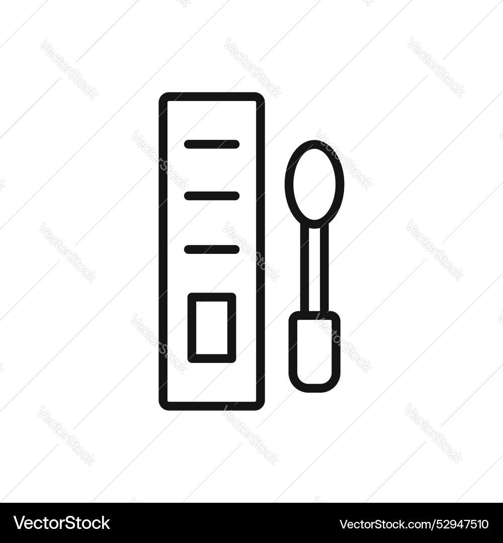 Rapid test icon symbol on white background design Vector Image