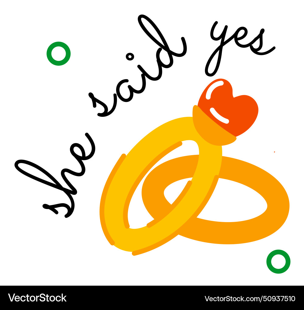 Said yes Royalty Free Vector Image - VectorStock