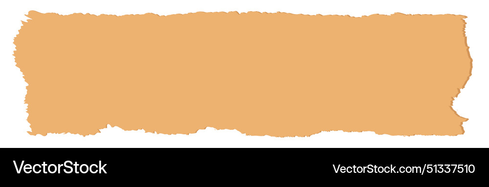 Torn paper edges rectangle shape Royalty Free Vector Image